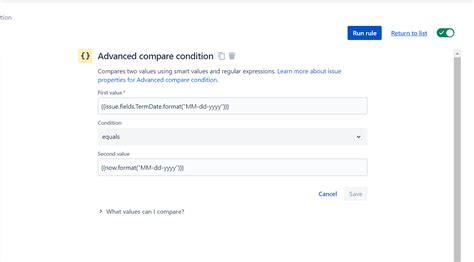 solved compare between date picker custom field and tod
