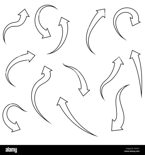 Set Of Colorful Arrows Stock Photo Alamy