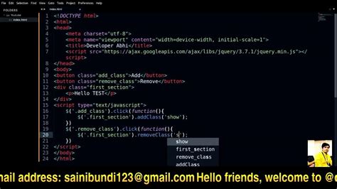 Add Remove Active Class In Jquery How To Add Class Jquery Hindi Youtube