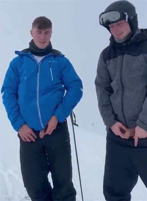 Pissing Together In The Snow