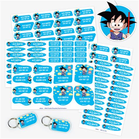 Dragon Ball Label Pack Stikets
