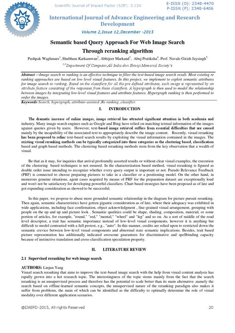 Semantic Based Query Approach For Web Image Search 13208 By Editor