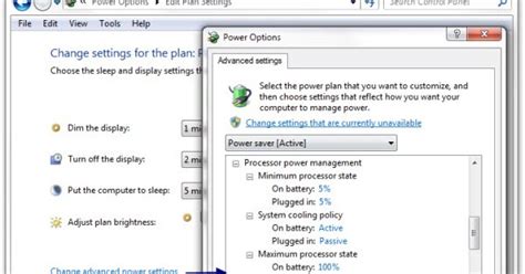 Penggunaan Processor Power Management Optimum Windows 7 Aplikasi