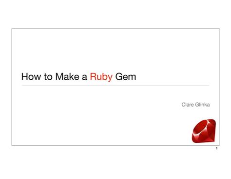 How To Make A Ruby Gem Austin On Rails January 2014 Pdf Programming Languages Computing