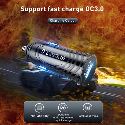 Mini Auto Usb Laders Adapter Snelle Lading QC3 0 V Grandado