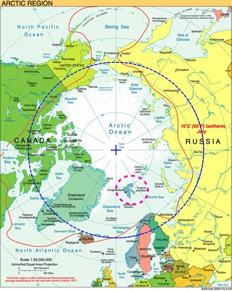 Map Of The Arctic Region The Svalbard Archipelago Is Outlined In The
