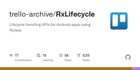 Github Trello Archiverxlifecycle Lifecycle Handling Apis For