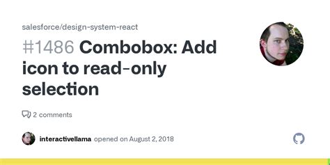 Combobox Add Icon To Read Only Selection Issue Salesforce Design System React GitHub