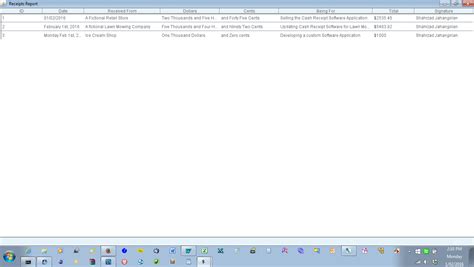 cash receipt desktop application part 2 add receipt find receipt