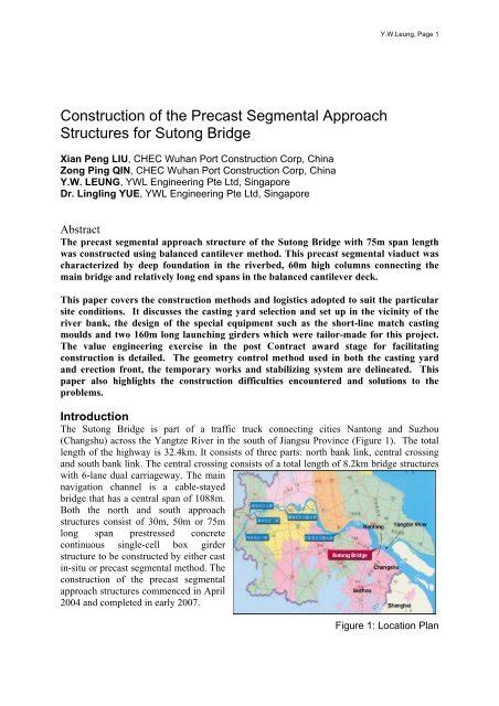 Construction Of The Precast Segmental Approach Structures For