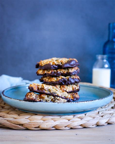 Granola Kekse Knusprige Müslikekse Vegan Glutenfrei Meal Puzzle And Bewusstes Backen Mit