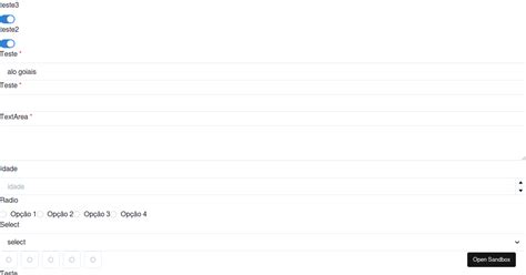 Forms Codesandbox