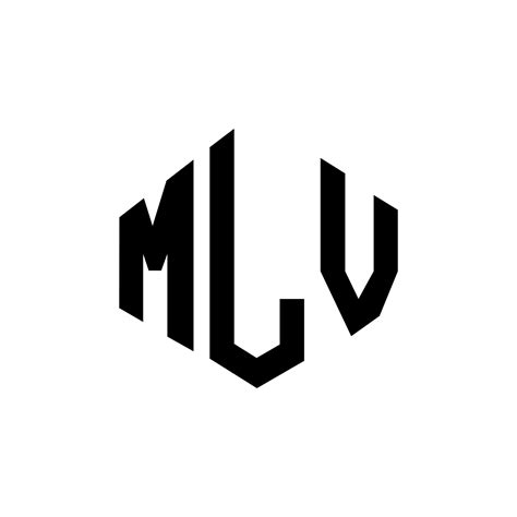 Mlv Letter Logo Design With Polygon Shape Mlv Polygon And Cube Shape Logo Design Mlv Hexagon