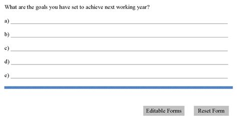 Performance Appraisal Form Editable PDF Forms