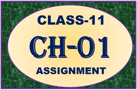 Math Assignment Class Xi Ch 1 Set Theory