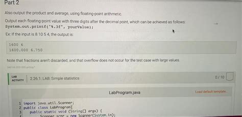 Solved Part 2 Also Output The Product And Average Using