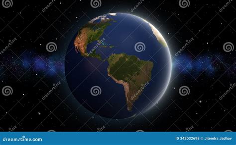 The Earth S Constant Rotation Drives Global Movement Stock Illustration Illustration Of