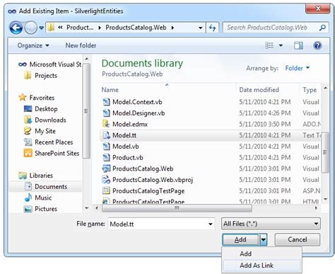 Using Entity Framework In Silverlight With Visual Basic