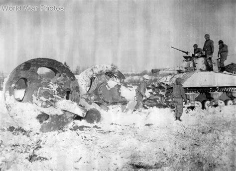 Mine Exploder T1e3 M1 Roller “aunt Jemima” In The Snow During The