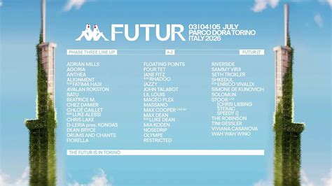 Kappa Futurfestival 2026 Announces Final Line Up Phase 3