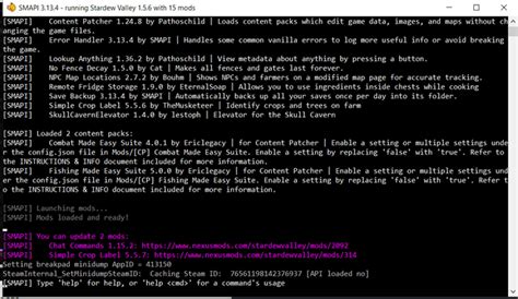 smapi taking a long time to load game r smapi
