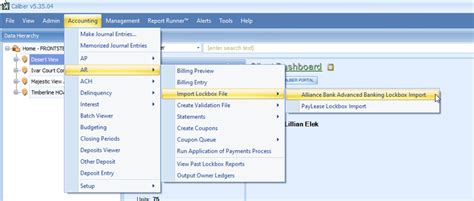 Manual Import Of Lockbox File