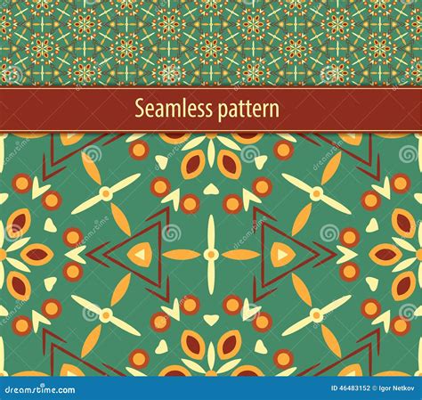 Vector Seamless Pattern Stock Vector Illustration Of Element