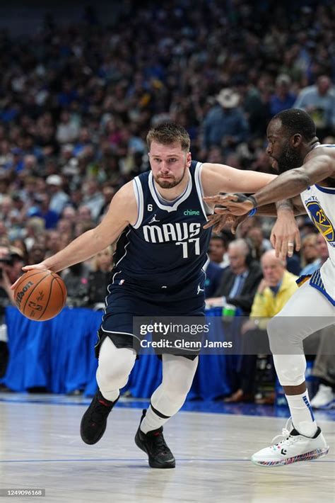 Luka Doncic Of The Dallas Mavericks Moves The Ball During The Game