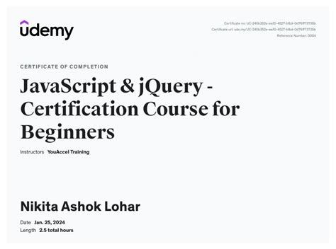 Nikita Lohar On Linkedin Udemy Upgrademyself Javascript Jquery Webdevelopment Webdesign
