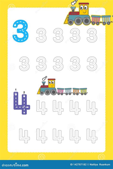 Free Handwriting Pages For Writing Numbers Learning Numbers Numbers Tracing Worksheet For