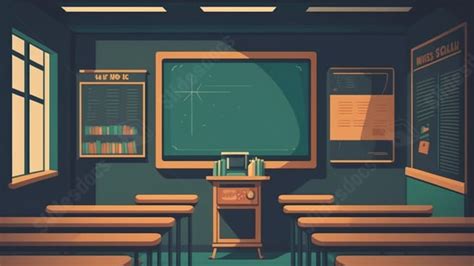 Best Horizontal Classroom Powerpoint Background For Presentation