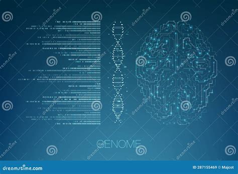 big genomic data visualization stock illustration illustration of