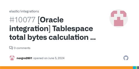 Oracle Integration Tablespace Total Bytes Calculation Is Wrong