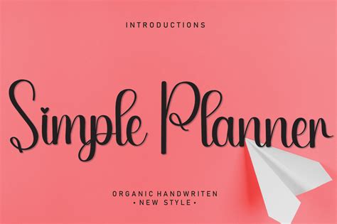 Simple Planner Font Dafont Com