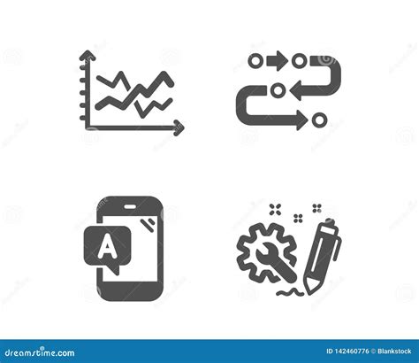 Ab Testing Diagram Chart And Methodology Icons Engineering Sign Vector Stock Vector