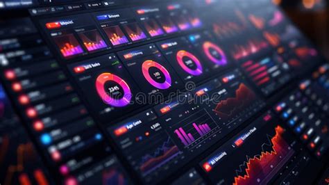 Modern Digital Dashboard With Detailed Analytics And Charts Displaying