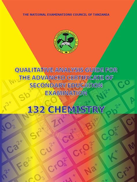 Qualitative Analysis Guide Alevel Pdf Precipitation Chemistry