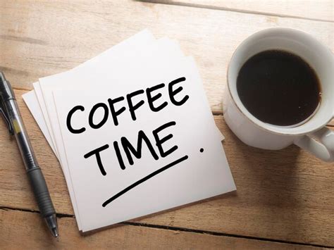 Premium Photo Coffee Time Break Time Business Motivational
