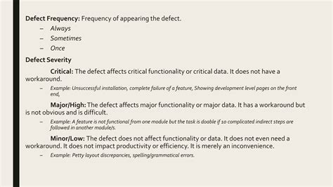 How To Write Defect Ppt
