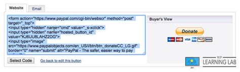 paypal donate button how to create it and embed it on your site