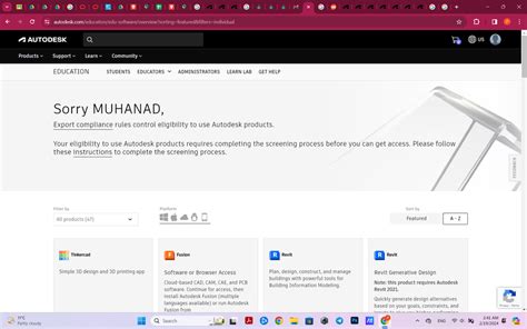Solved How Can I Complete Export Screening Process Autodesk Community