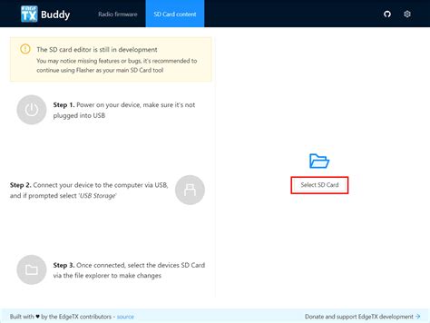 Migrate From Opentx To Edgetx Using Edgetx Buddy Edgetx User Manual