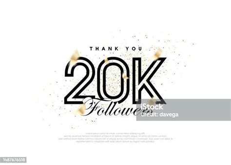 블랙 20k 팔로워 번호 성취 축 하 벡터입니다 3차원 형태에 대한 스톡 벡터 아트 및 기타 이미지 3차원 형태 Number 1000 감사합니다 Istock