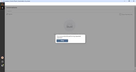 Error After Login To Automation Anywhere Community Edition Community