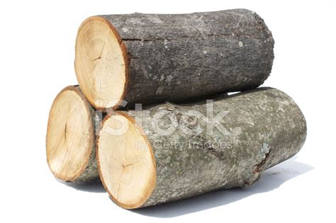 Small Log Stack On White Stock Photo Royalty Free FreeImages