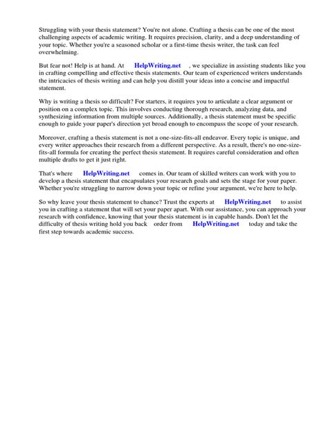 A Thesis Statement Maker Pdf