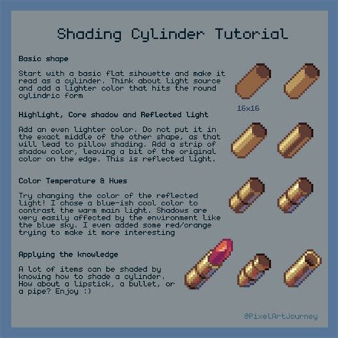cylinder shading tutorial r pixelarttutorials