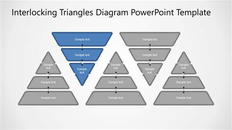 Interlocking Pyramids Powerpoint Diagrams Slidemodel