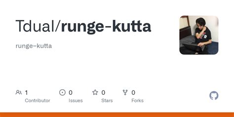 GitHub Tdual Runge Kutta Rungekutta