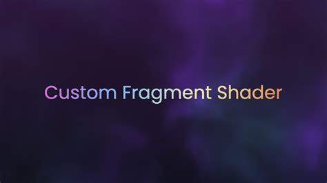 Github Blendthinkcustomfragmentshader